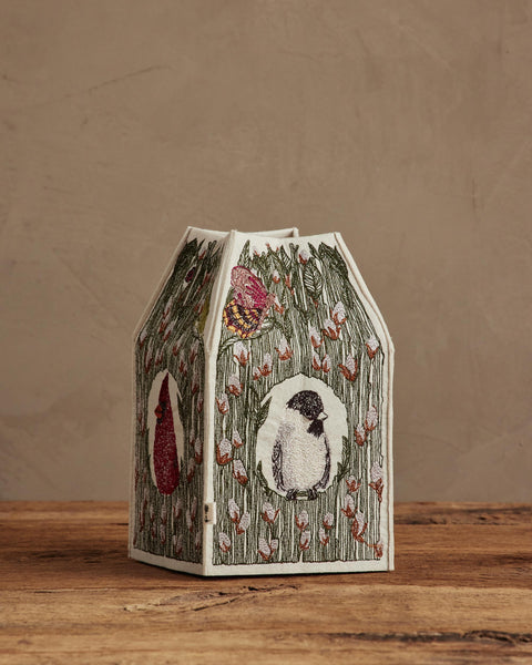 Birdhouse Tissue Box Cover | Coral & Tusk