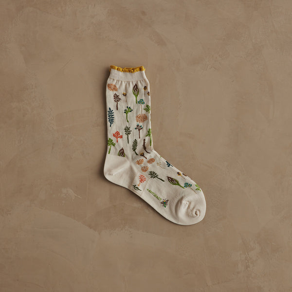 Coral & Tusk × Antipast Garden Ivory Socks