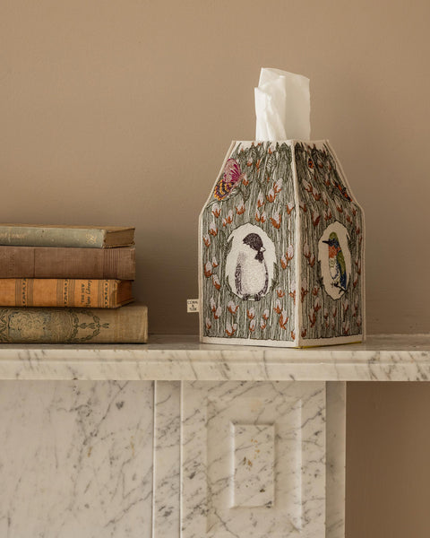 Birdhouse Tissue Box Cover | Coral & Tusk