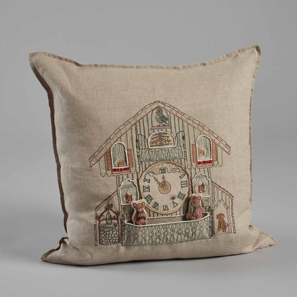 Christmas Clock Pocket Pillow | Coral & Tusk