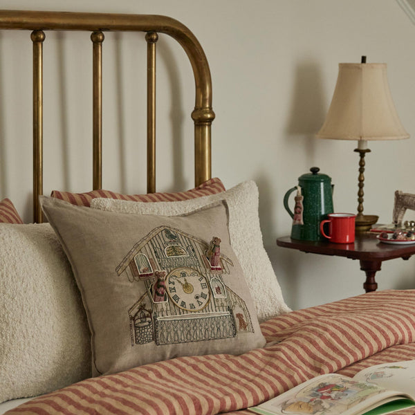 Christmas Clock Pocket Pillow | Coral & Tusk