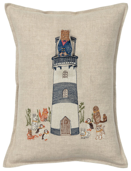 Lighthouse Friends Pocket Pillow | Coral & Tusk
