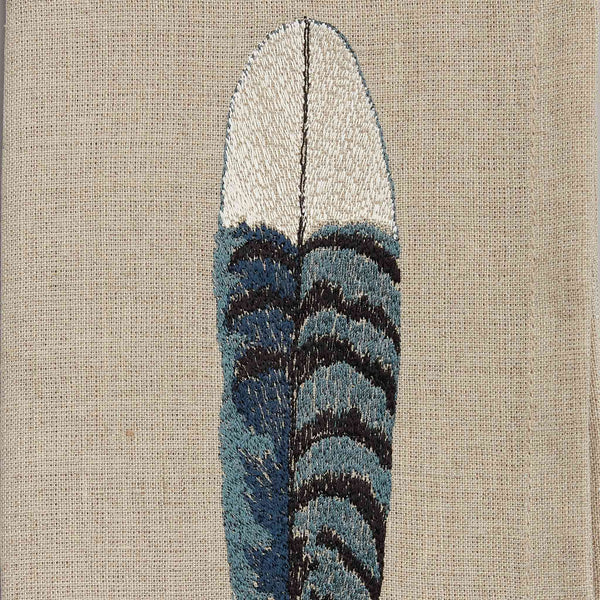 Blue Jay Feather Dinner Napkin | Coral & Tusk