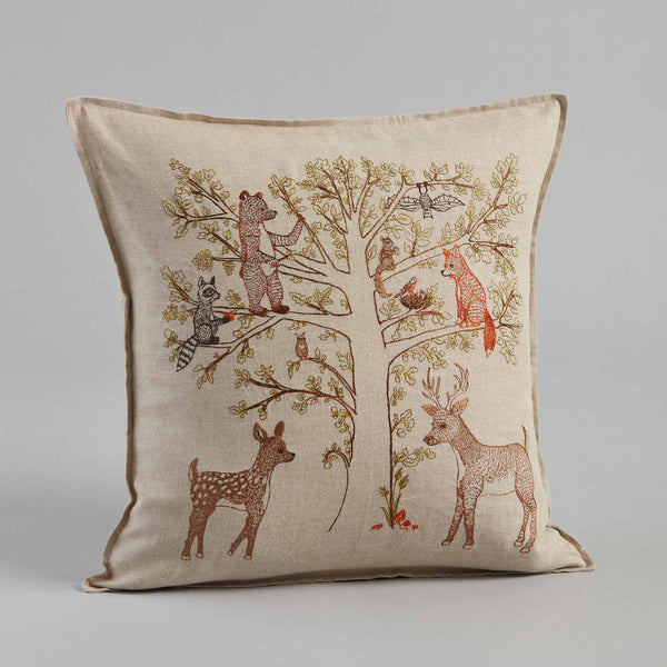 Woodland Living Tree Pillow | Coral & Tusk