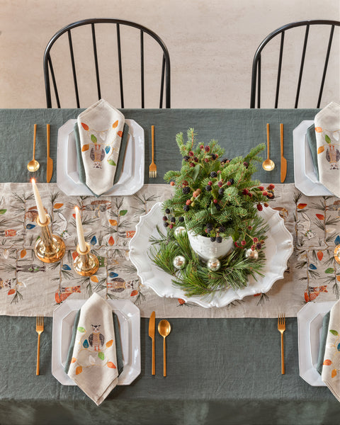 Christmas Tree Trimmers Table Runner | Coral & Tusk